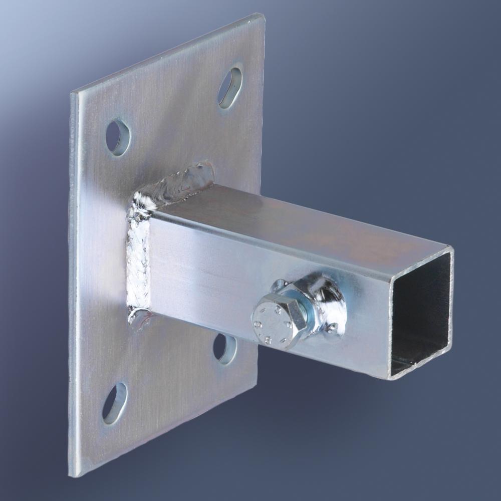 Platine de fixation L:100 mm pour tube 30x30 - ESP - Enseigne