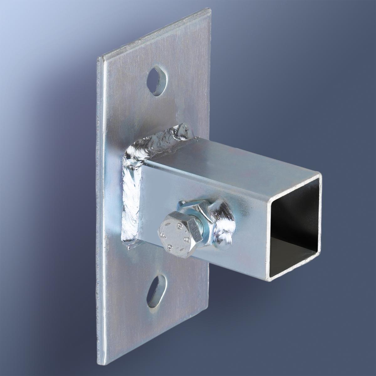 Platine de fixation L:70 mm pour tube 30x30 - ESP - Enseigne