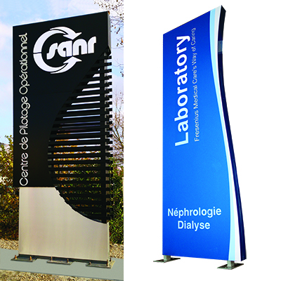 Totems sur mesure - ESP - Enseigne